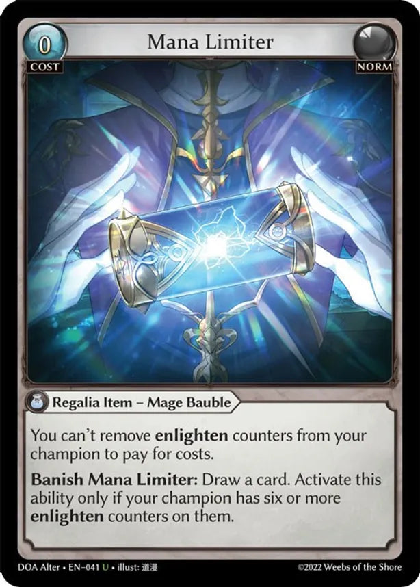 Mana Limiter [UC] - Dawn of Ashes Alter Edition – Hobby Stop TCG